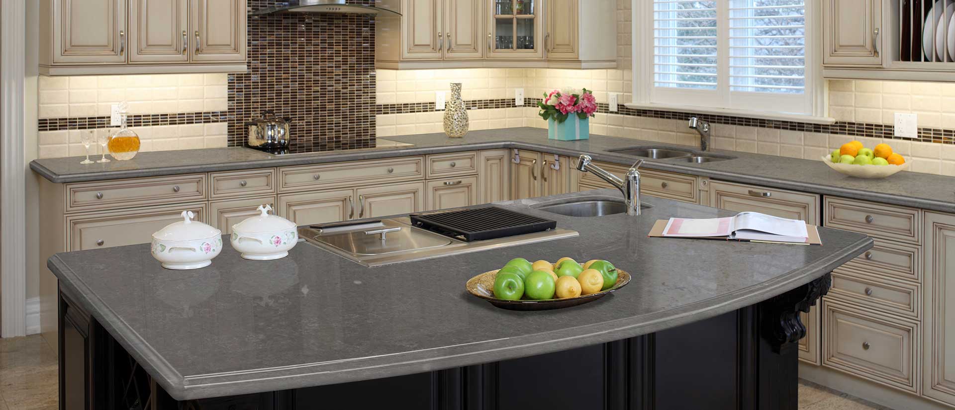 Grey Quartz Countertops | Badger Granite