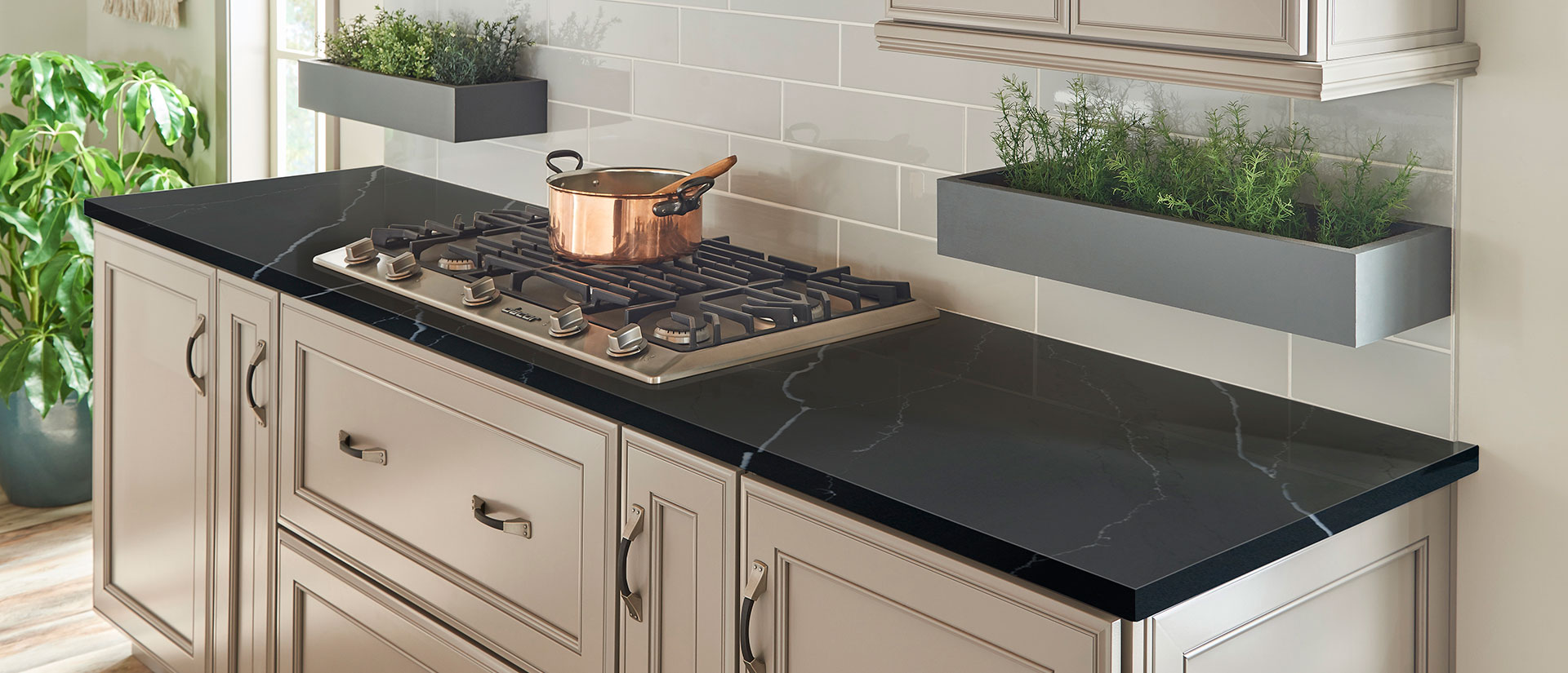 Black Quartz Countertops | Badger Granite