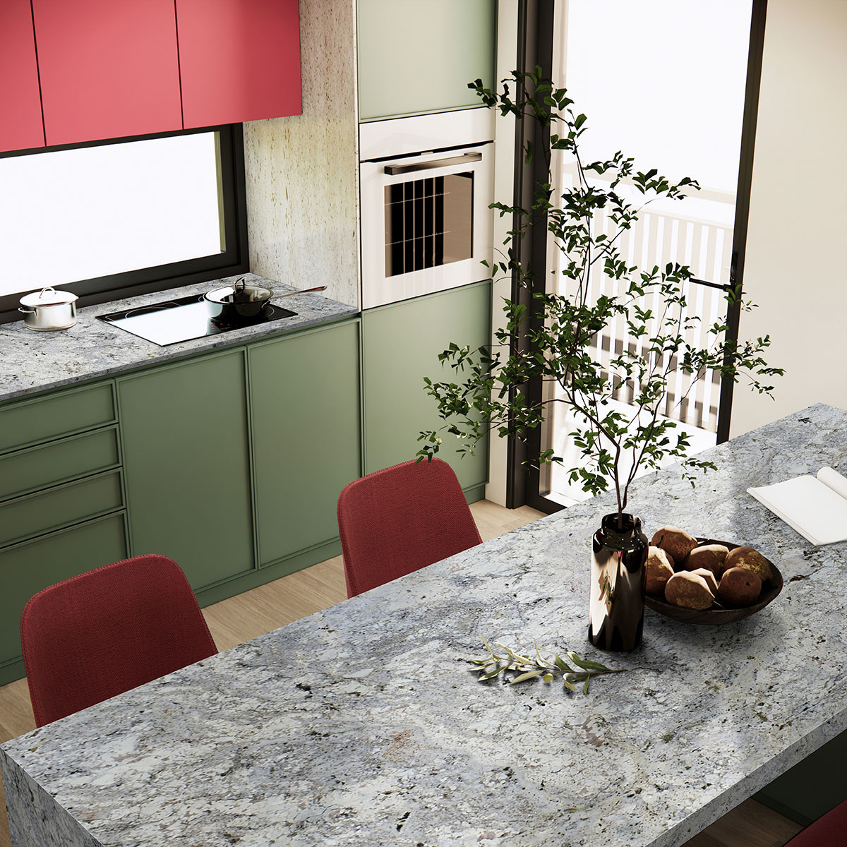 Exquisite White Granite Countertops | Badger Granite