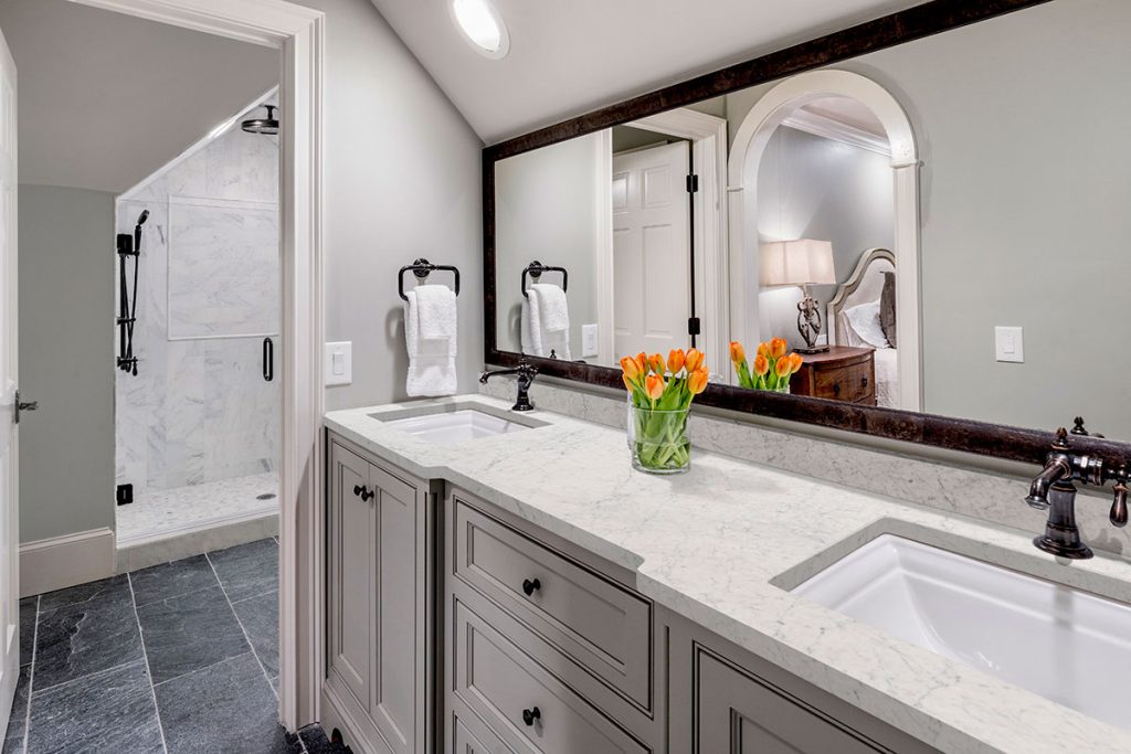White Carrara Marble Countertops in Milwaukee, WI